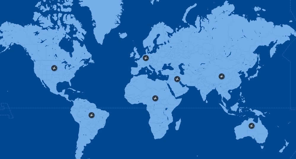 Destinations map Lyon - Explore all destinations from Lyon | Lyon Aéroport